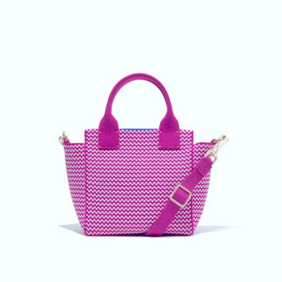 Rothy's | Bags | Last One Rothys Berry Weave Beet Pink Mini Handbag ...